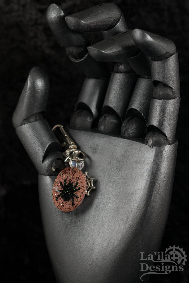 Pastel Goth Spider Keychain| Forever Wild Alternative Emporium