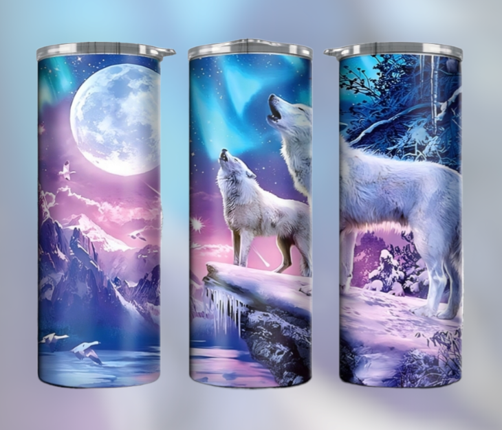 Howling Wolves Tumbler| Forever Wild Alternative Emporium