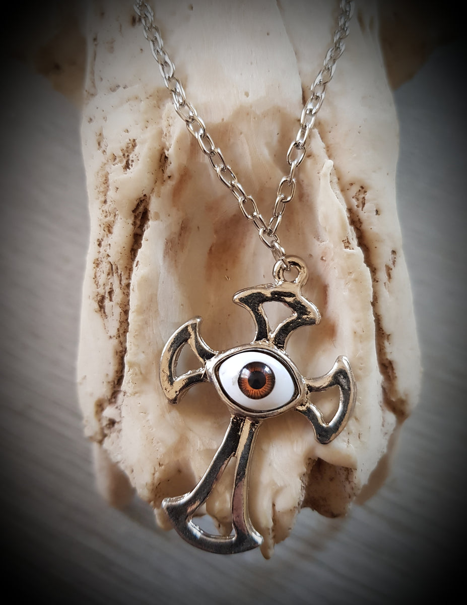 Evil Eye Cross Necklace| Forever Wild Alternative Emporium