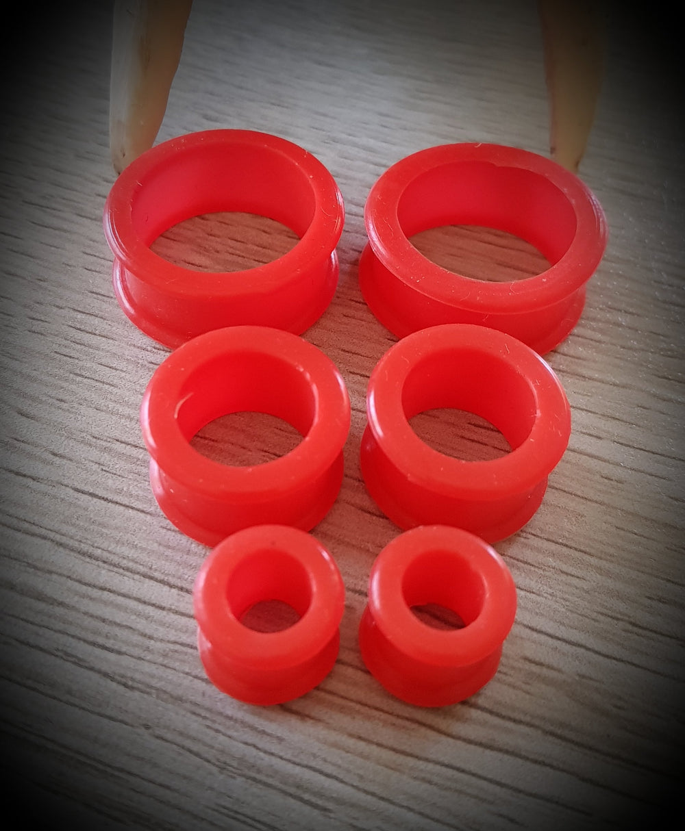 Silicone Tunnels With Rim ~ Pair| Forever Wild Alternative Emporium